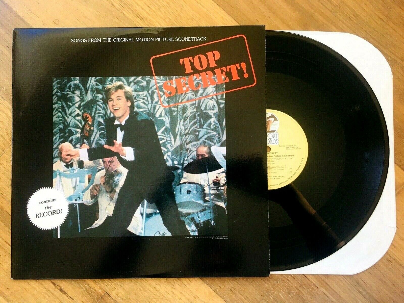 popsike.com - TOP SECRET LP vinyl album soundtrack songs 1984 Val ...