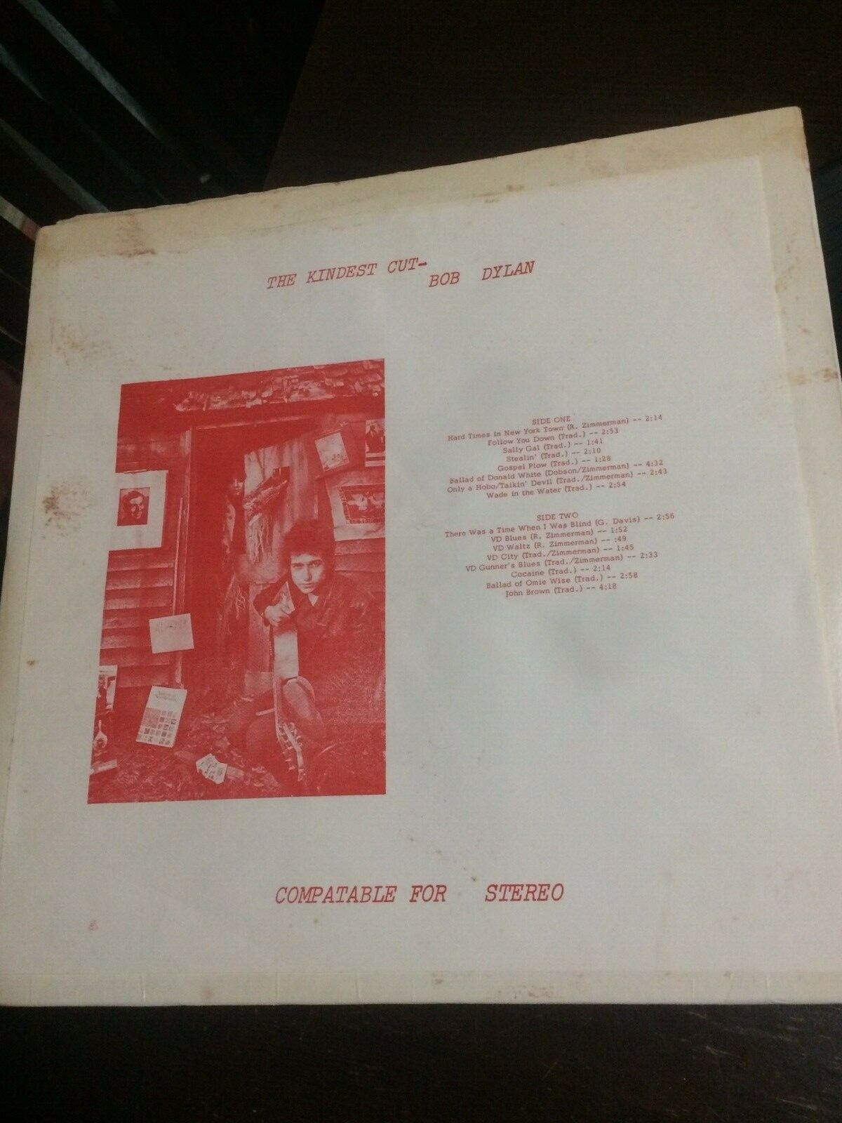 popsike.com - BOB DYLAN THE KINDEST CUT LP RARE HARD TIMES IN NEW YORK ...