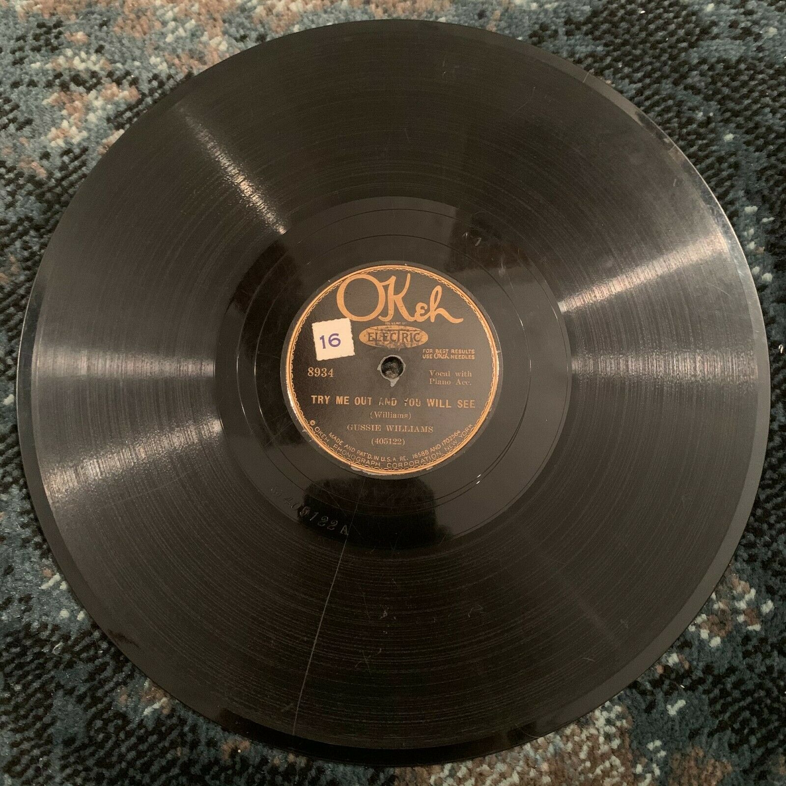 popsike.com - Blues Music 78 Record Gussie Williams Too Slippery RARE ...