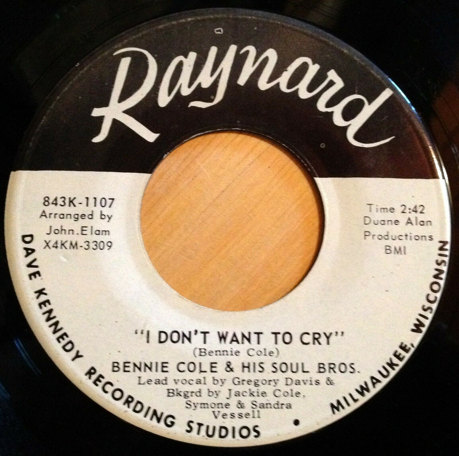 popsike.com - Bennie Cole & His Soul Bros 45 Love You Till I Die / I ...