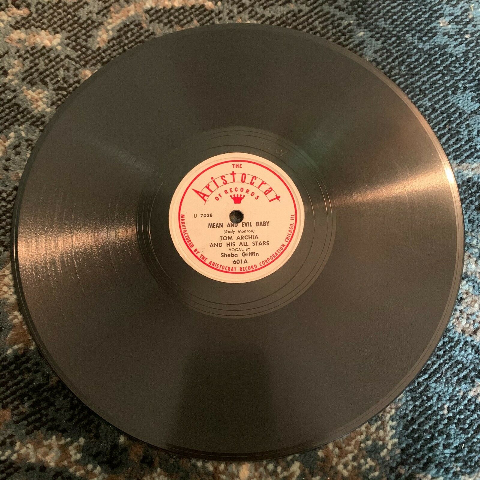 popsike.com - R&B Music 78 Record Tom Archia Aristocrat Mean and Evil ...