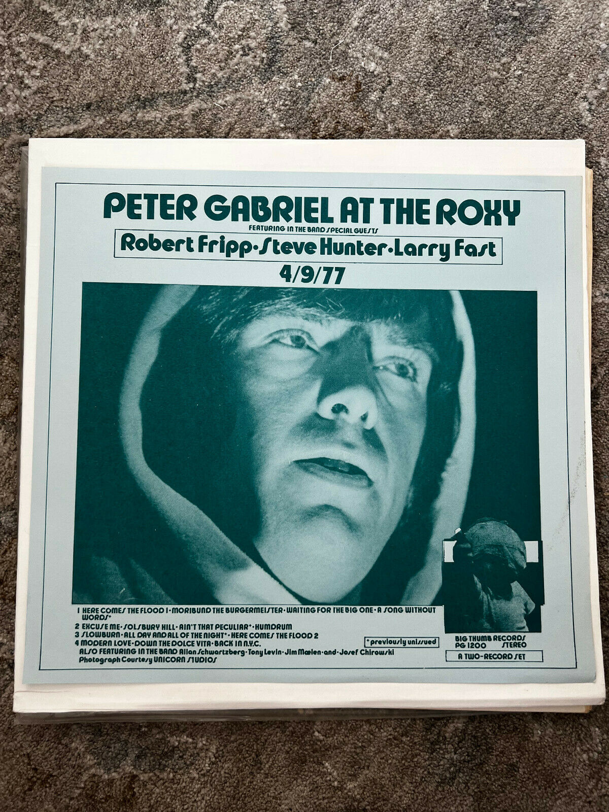 popsike.com - Peter Gabriel Live At The Roxy 2 lp rare - auction details