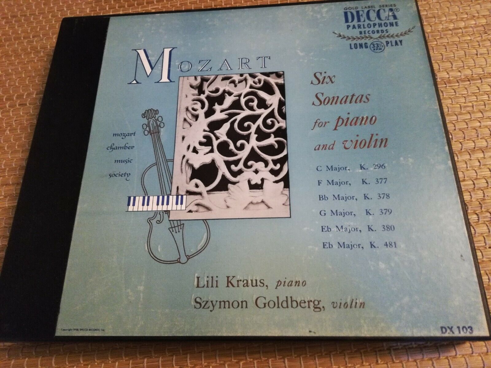 popsike.com - Mozart 6 Sonatas Piano & Violin Lili Kraus-Szymon Goldberg Decca parlophone 3 lp ...