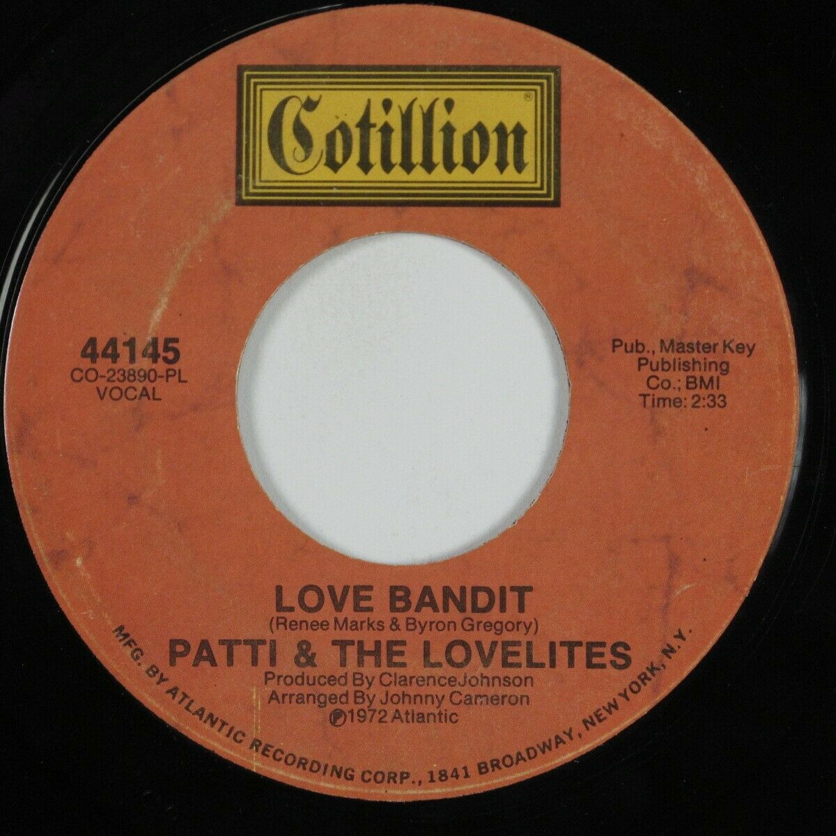 popsike.com - Crossover Soul 45 PATTI & THE LOVELITES Love Bandit ...