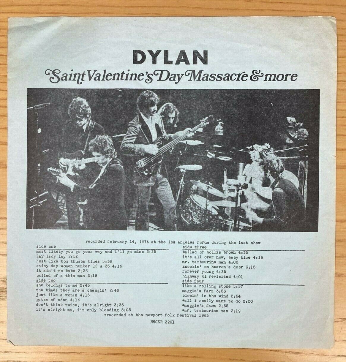 popsike.com - Bob Dylan. Saint Valentines Day Massacre & More RARE ...