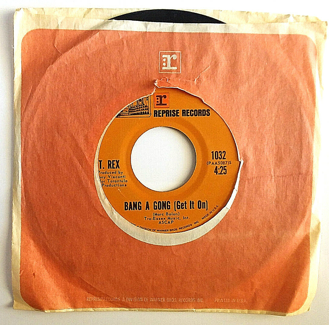 popsike.com - T. REX - Bang A Gong (Get It On) / Raw Ramp - Vinyl 45rpm ...