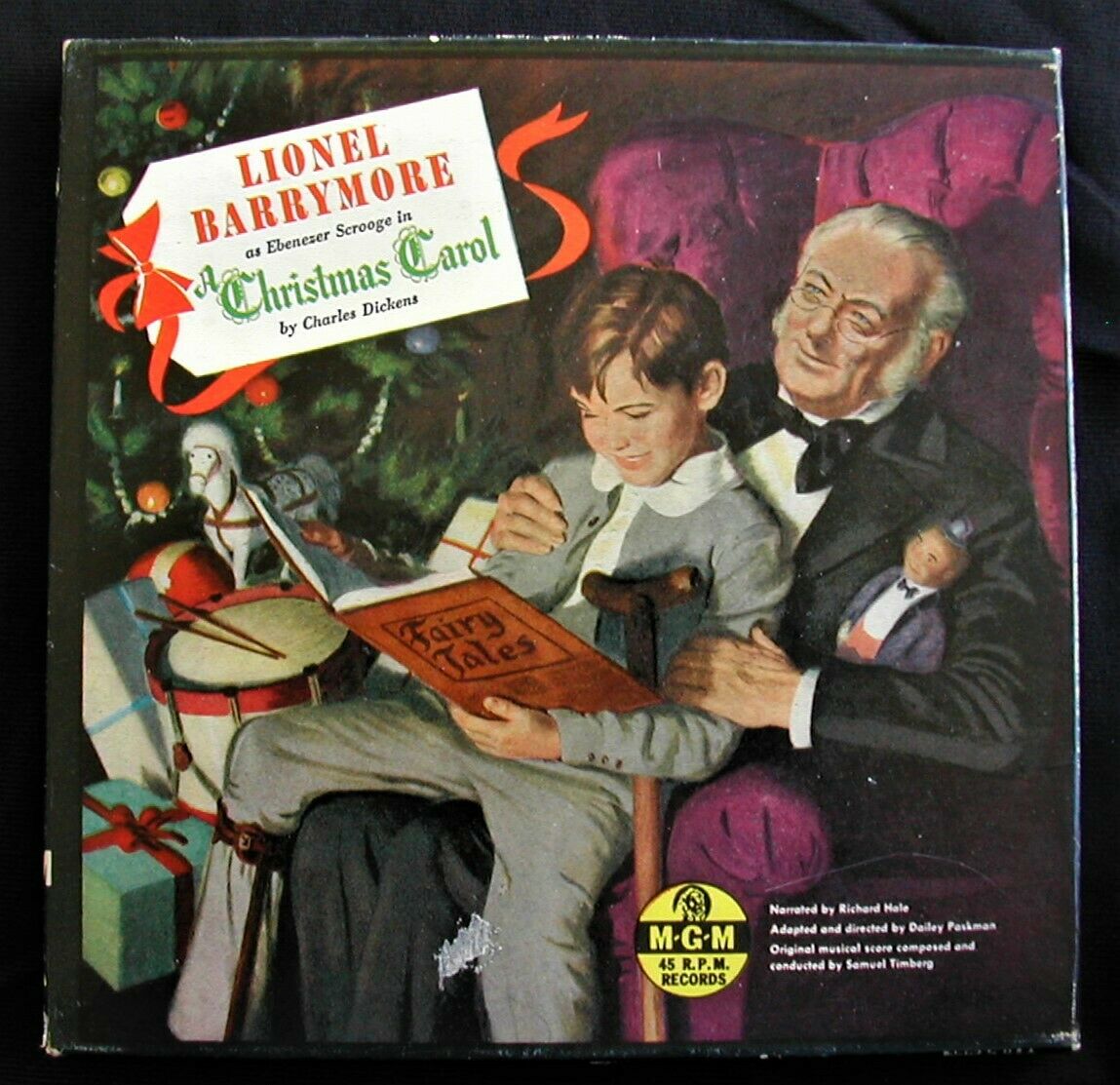 popsike.com - Lionel Barrymore - A Christmas Carol - MGM K-16A FOUR 45 ...