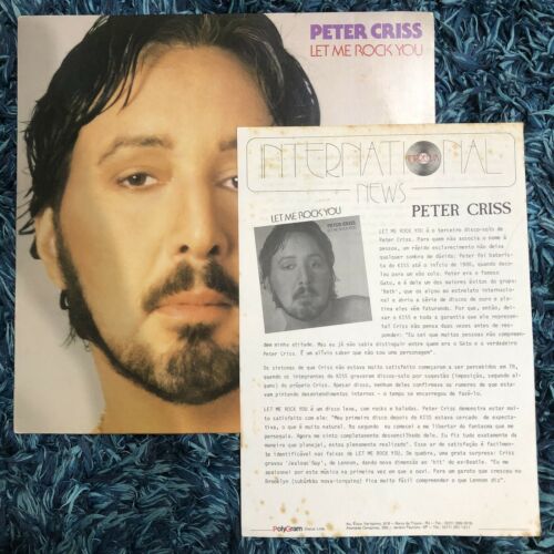 popsike.com - Peter Criss Let Me Rock You Lp Vinyl Only Brazil PROMO W ...