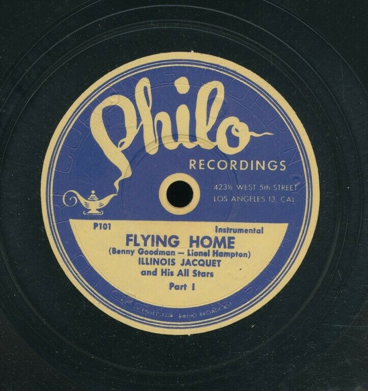 popsike.com - 78tk-R&B-PHILO 101-Illinois Jacquet-(Flying Home pts 1 &2 ...