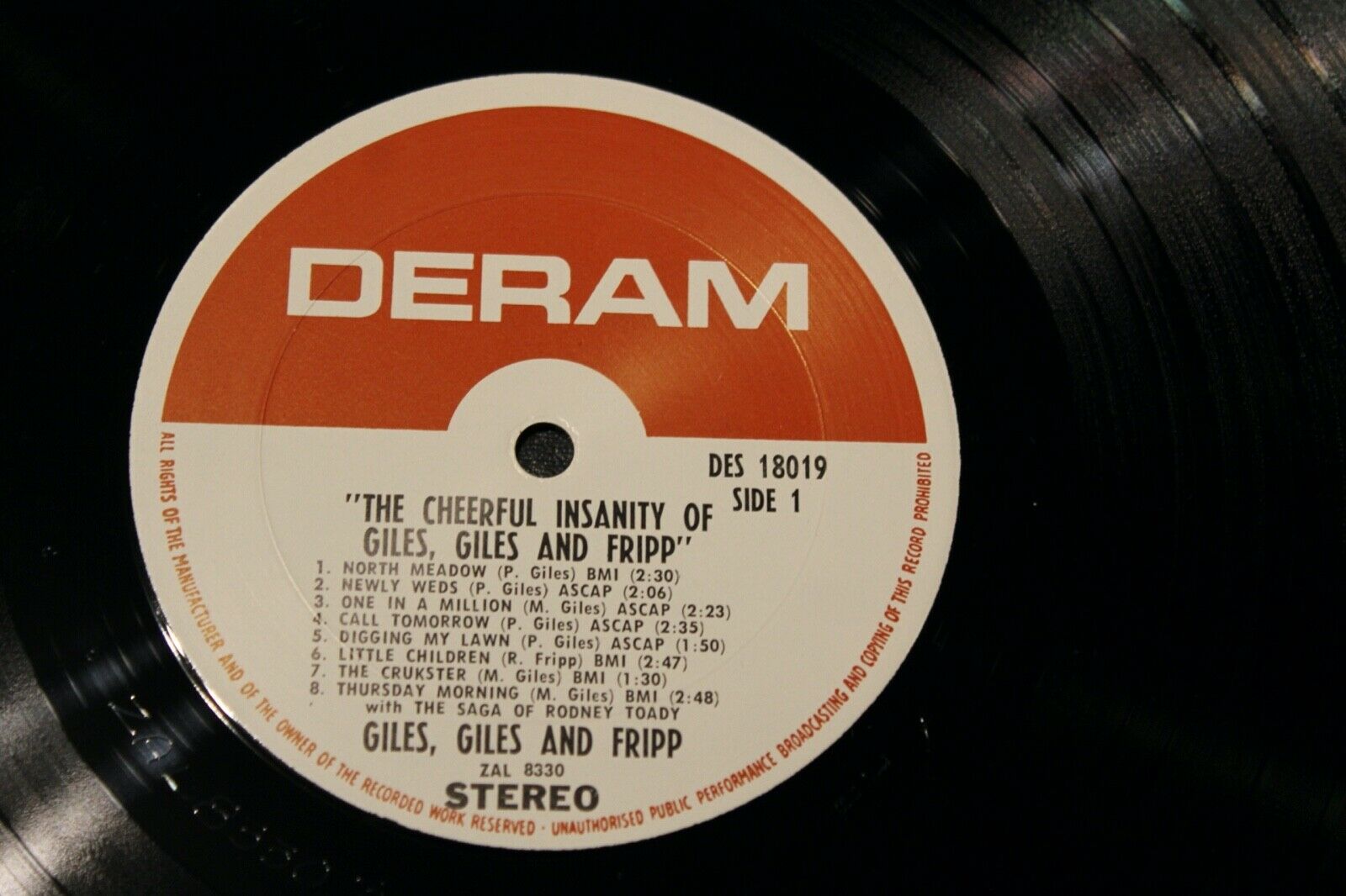 popsike.com - Giles Giles and Fripp Cheerful Insanity 1st Press PROMO ...