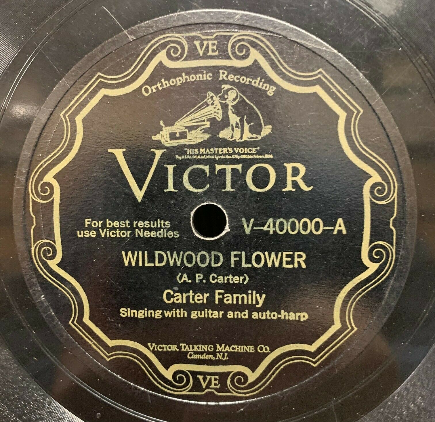 popsike.com - The Carter Family "Wildwood Flower" original Victor 78 V ...