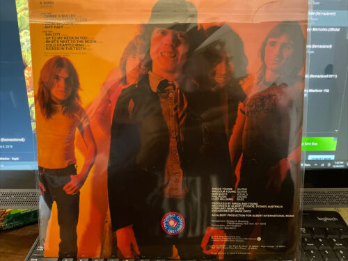 popsike.com - AC/DC POWERAGE EX/EX VINYL COVER (K 50483) 1st Press UK IMPORT WITH MERCH INSERT ...