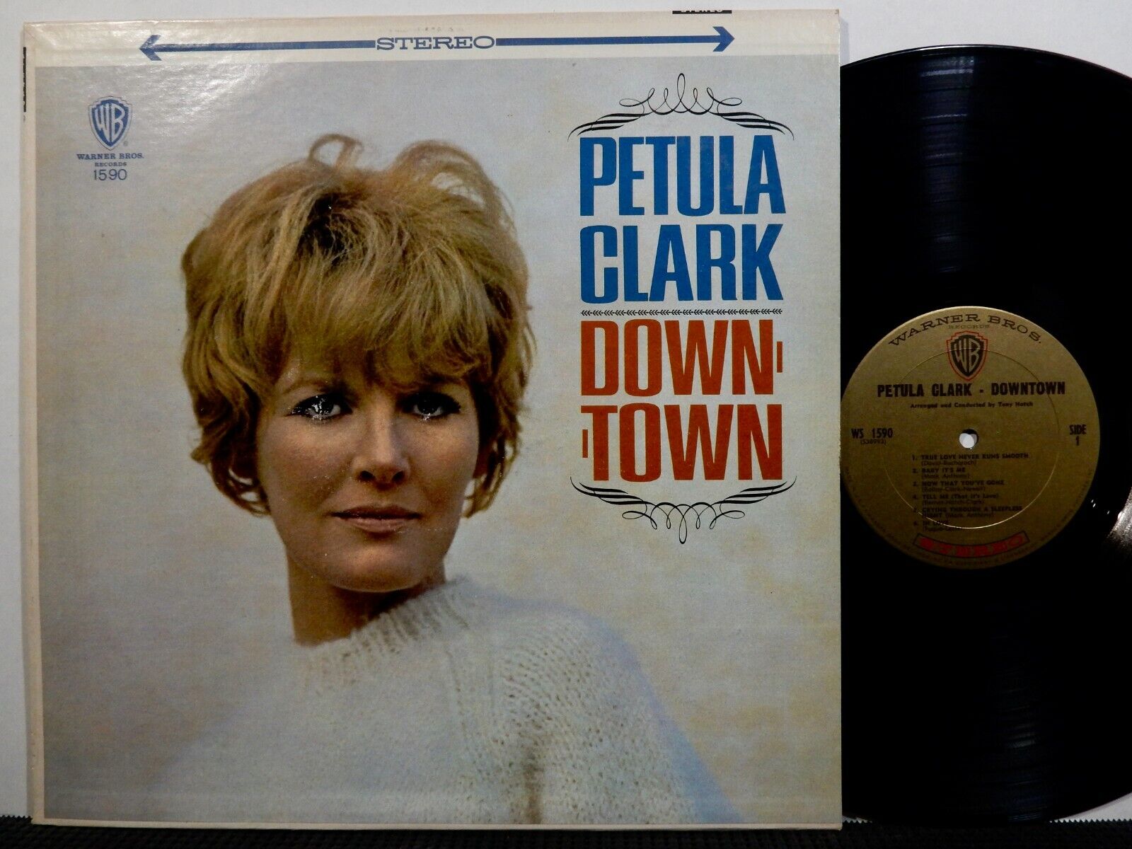 popsike.com - PETULA CLARK Down Town LP WARNER BROS WS 1590 STEREO 1964 Pop Downtown - auction ...