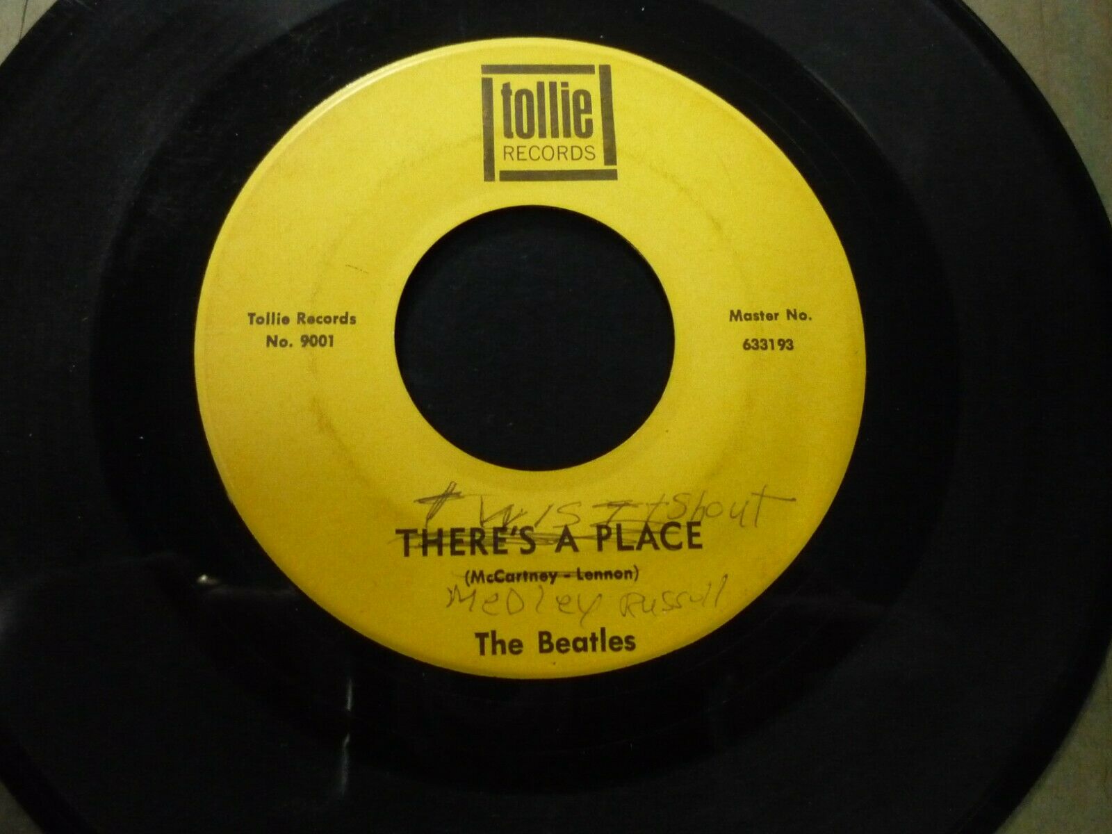 popsike.com - THE BEATLES-TWIST AND SHOUT/THERES A PLACE 45 BLACK W ...