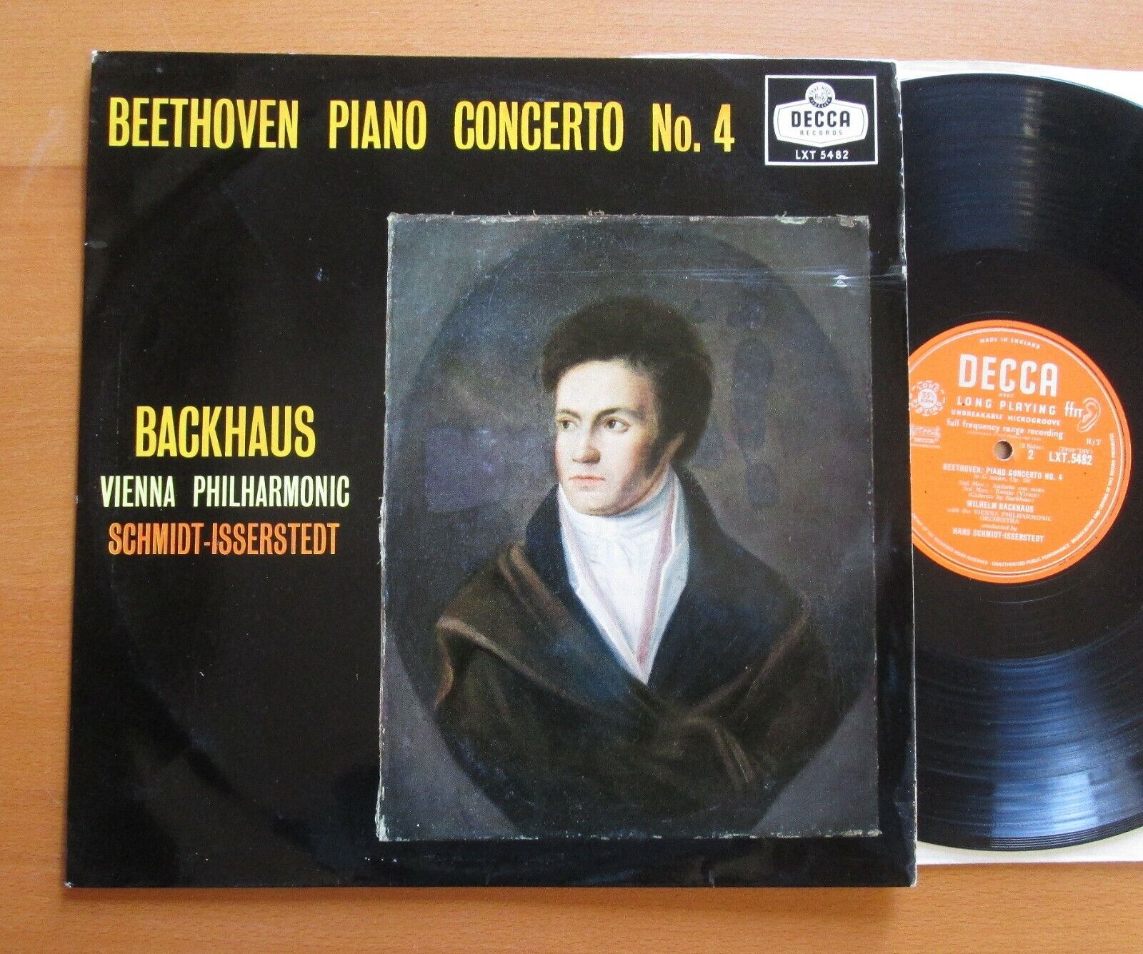 popsike.com - LXT 5482 Beethoven Piano Concerto no. 4 Backhaus Scmidt-Isserstedt Decca Mono NM ...