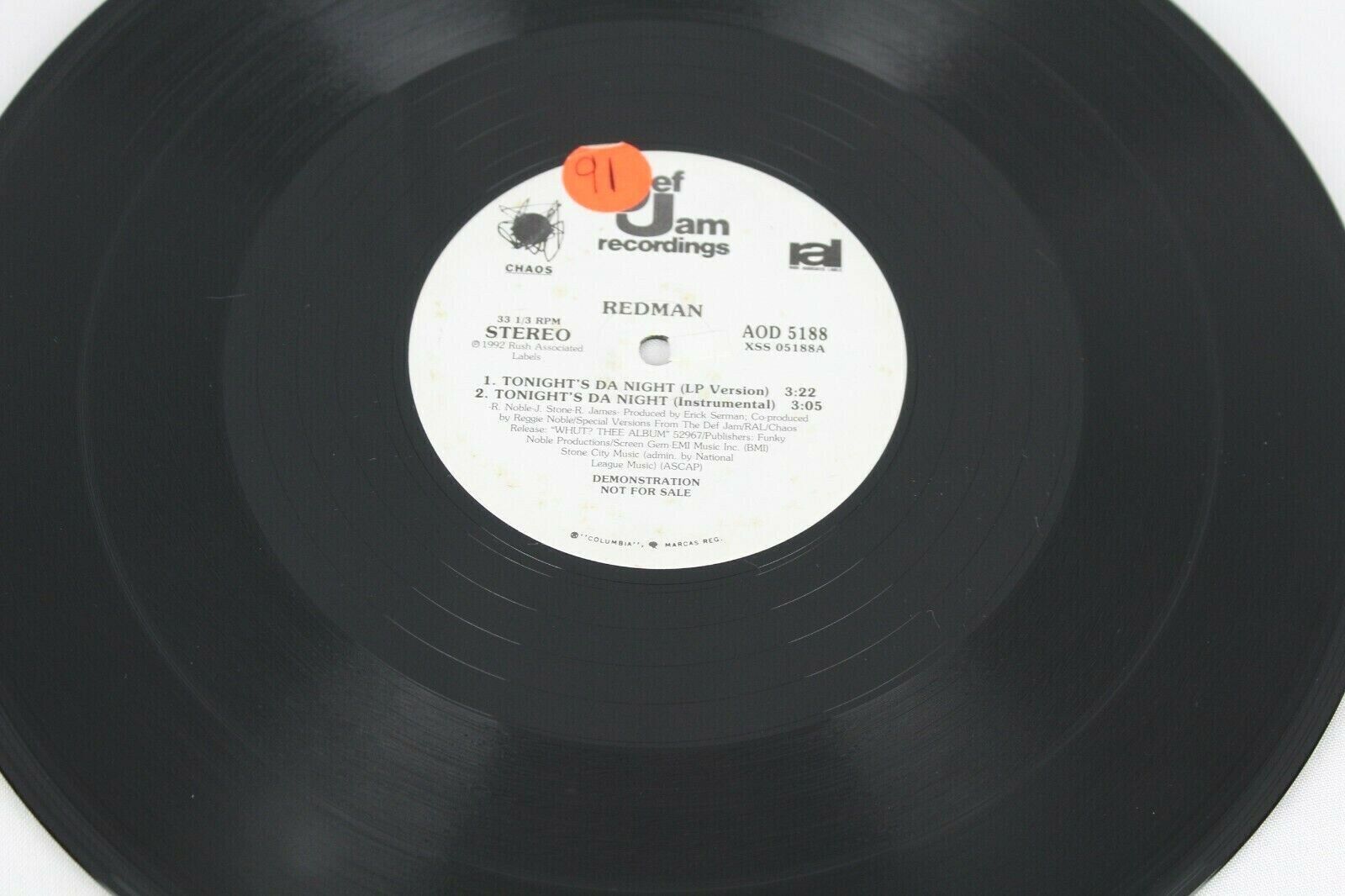 popsike.com - REDMAN TONIGHTS DA NIGHT 12" DJ VINYL **QUICK SHIP** A0D 5188 DEF JAM SCARCE ...