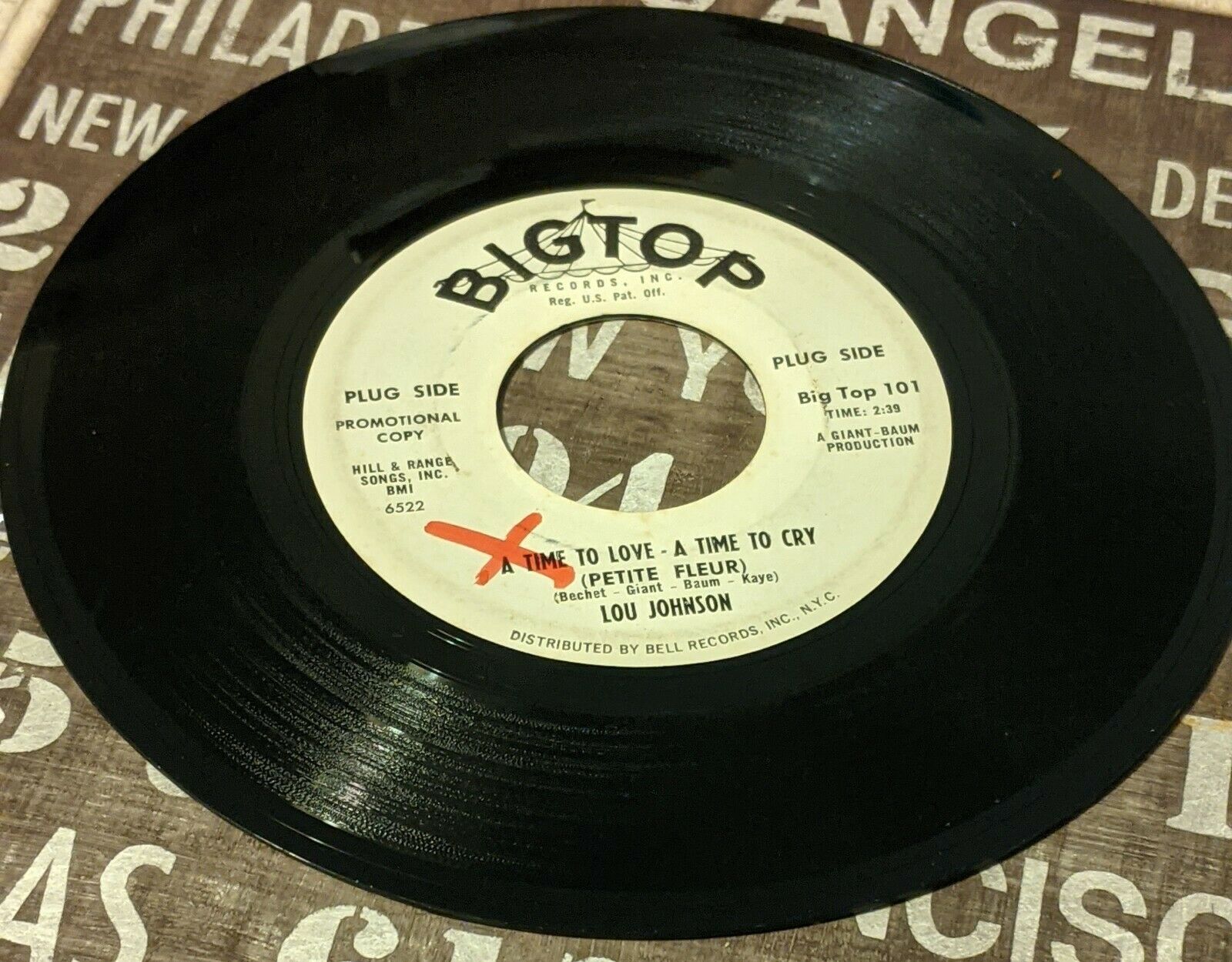 popsike.com - Lou Johnson - Unsatisfied (US - Big Top Demo) *Northern ...