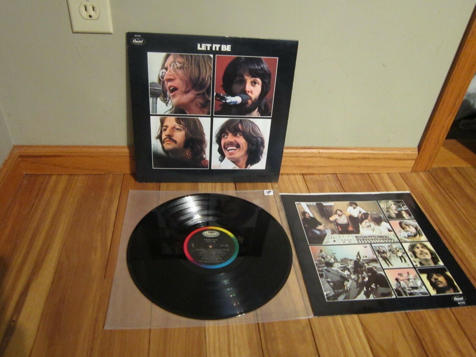 popsike.com - BEATLES Let It Be LP CAPITOL RAINBOW label reissue SW ...