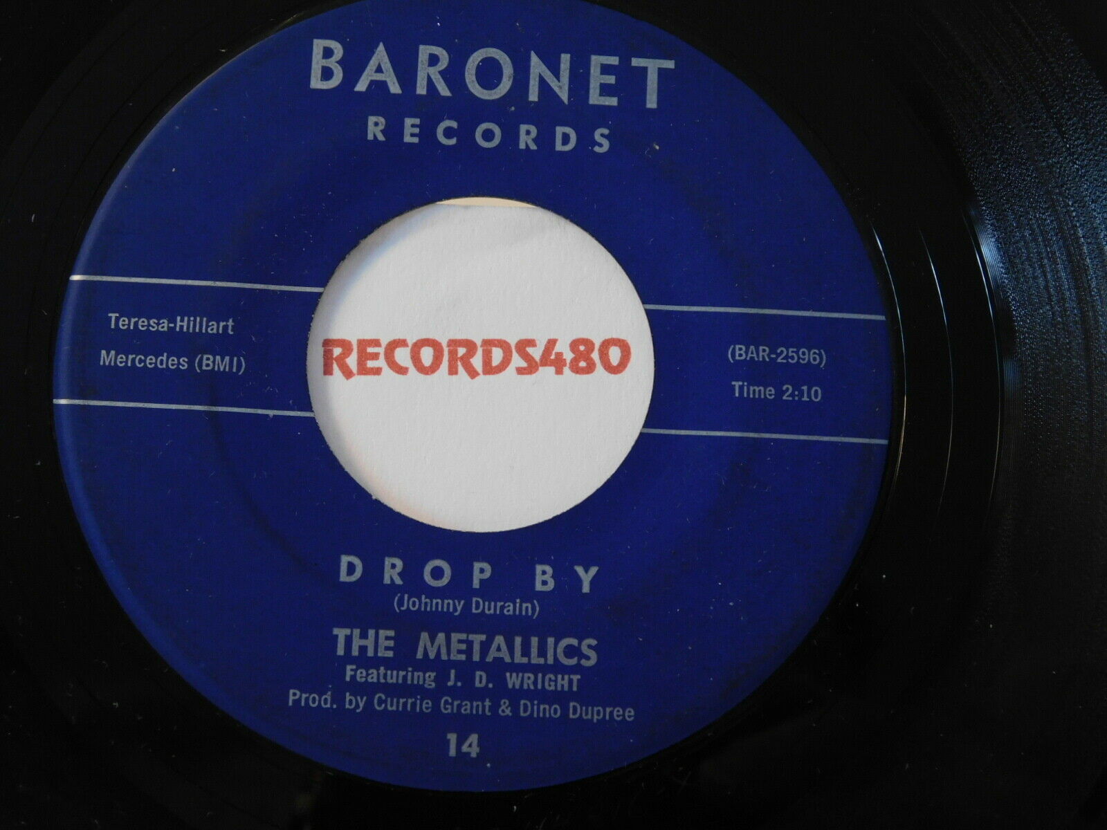 popsike.com - The Metallics 45 Baronet 14 Drop By / Get Lost - auction ...