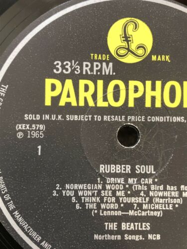 popsike.com - The Beatles RUBBER SOUL LP MONO PMC 1267 LABEL ERROR RARE ...