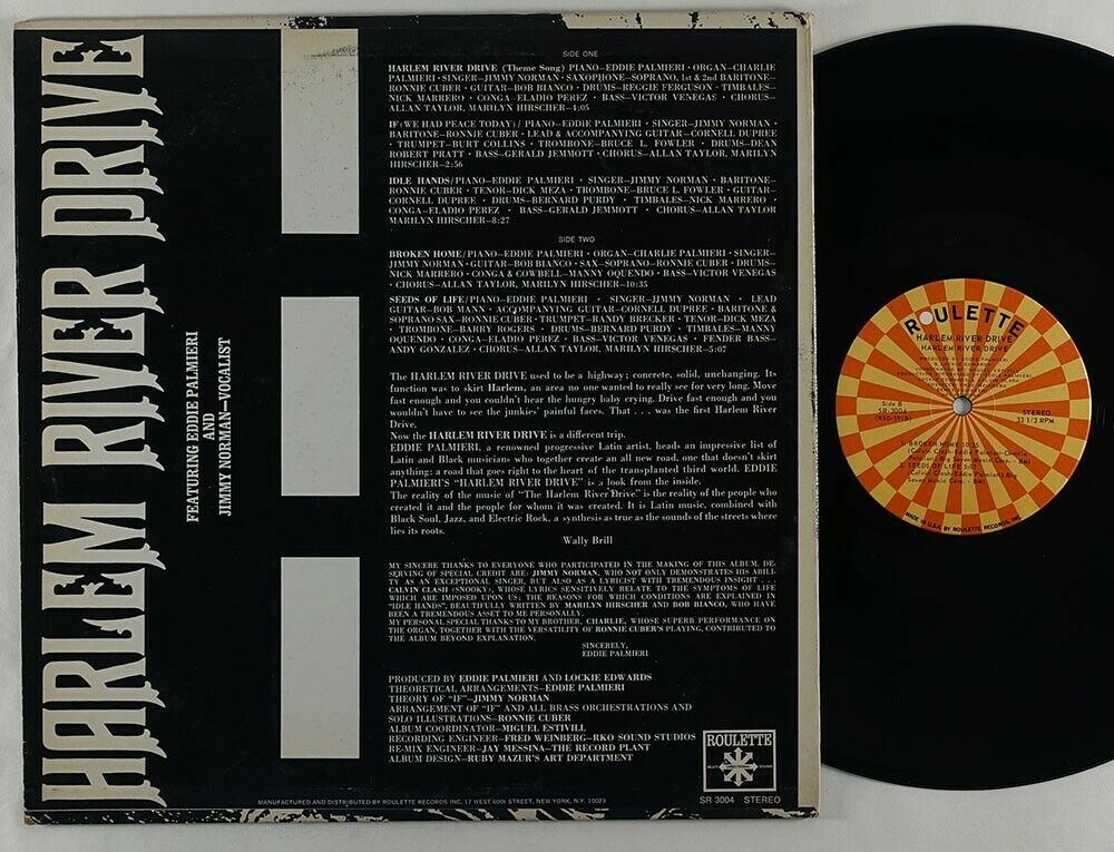 popsike.com - Harlem River Drive feat. Eddie Palmieri "S/T" LP Roulette - auction details
