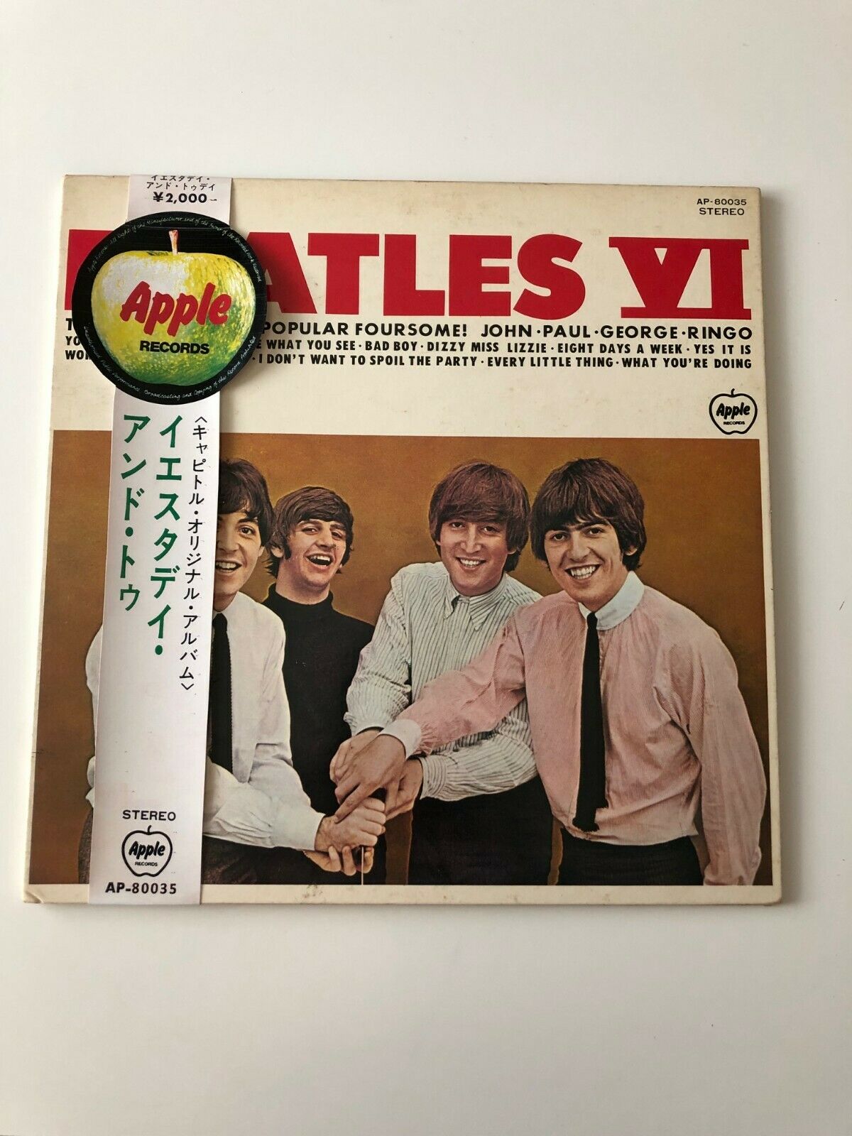 popsike.com - Beatles – Beatles VI, Japan, Apple, AP-80035, Red Vinyl ...