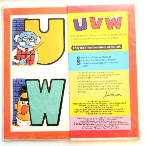 popsike.com - Sesame Street "U V W" 45 RPM Record. Original Seal 1971 ...