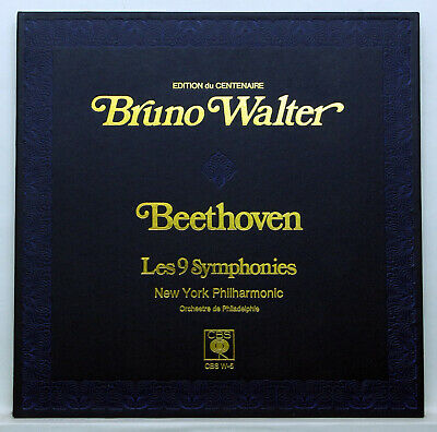 popsike.com - BRUNO WALTER - BEETHOVEN the 9 symphonies CBS 5xLPs box NM - auction details