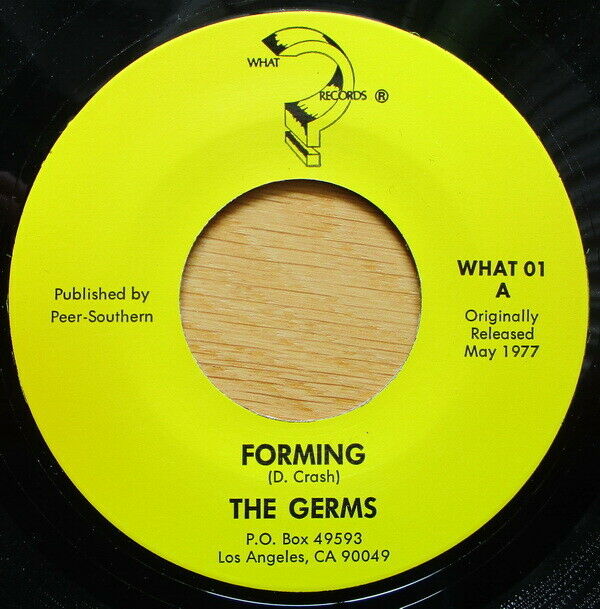 popsike.com - GERMS first 7“ from 1977 'Forming' only 500 records of ...