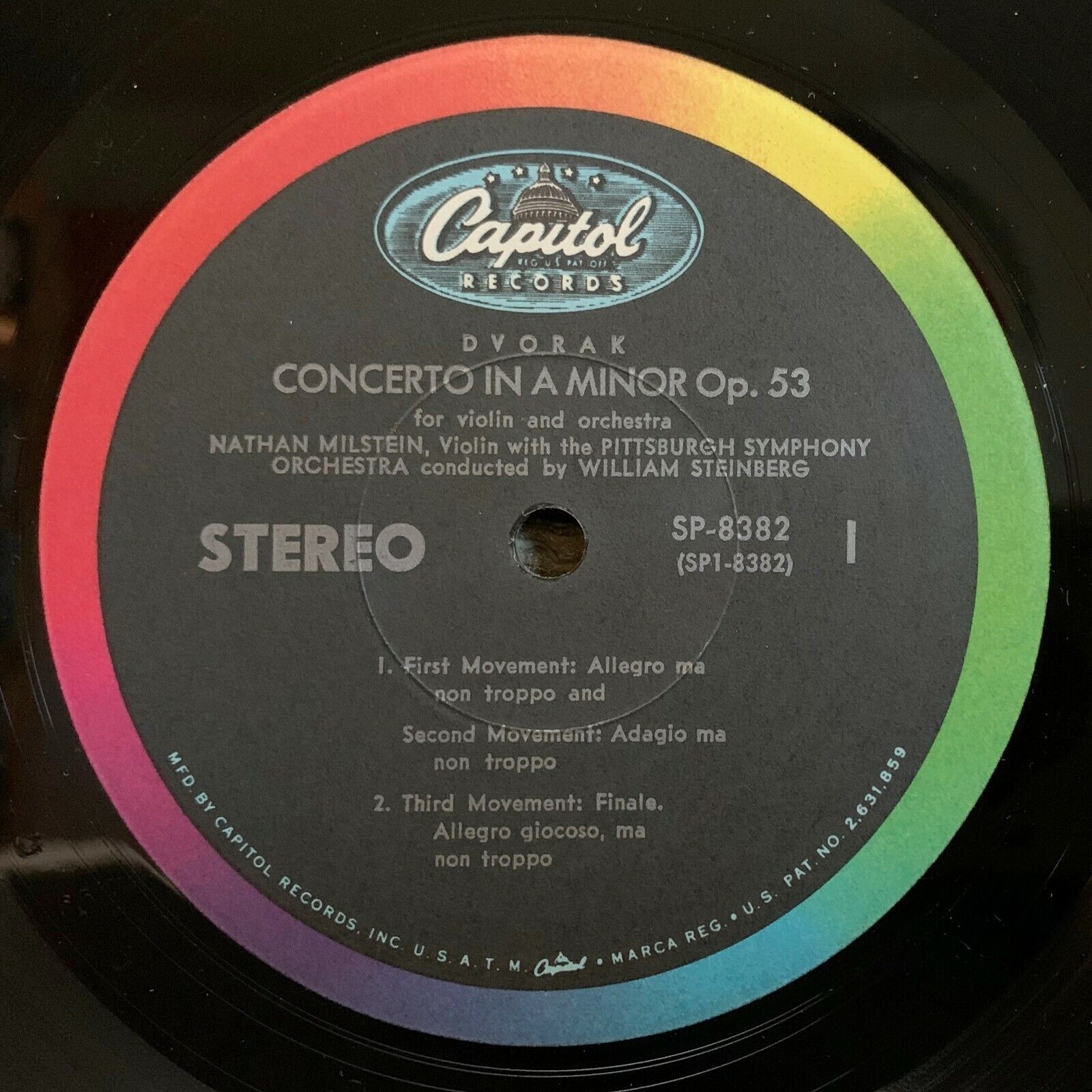 popsike.com - CAPITOL SP 8382 - NATHAN MILSTEIN - Dvorak / Glazounov ...