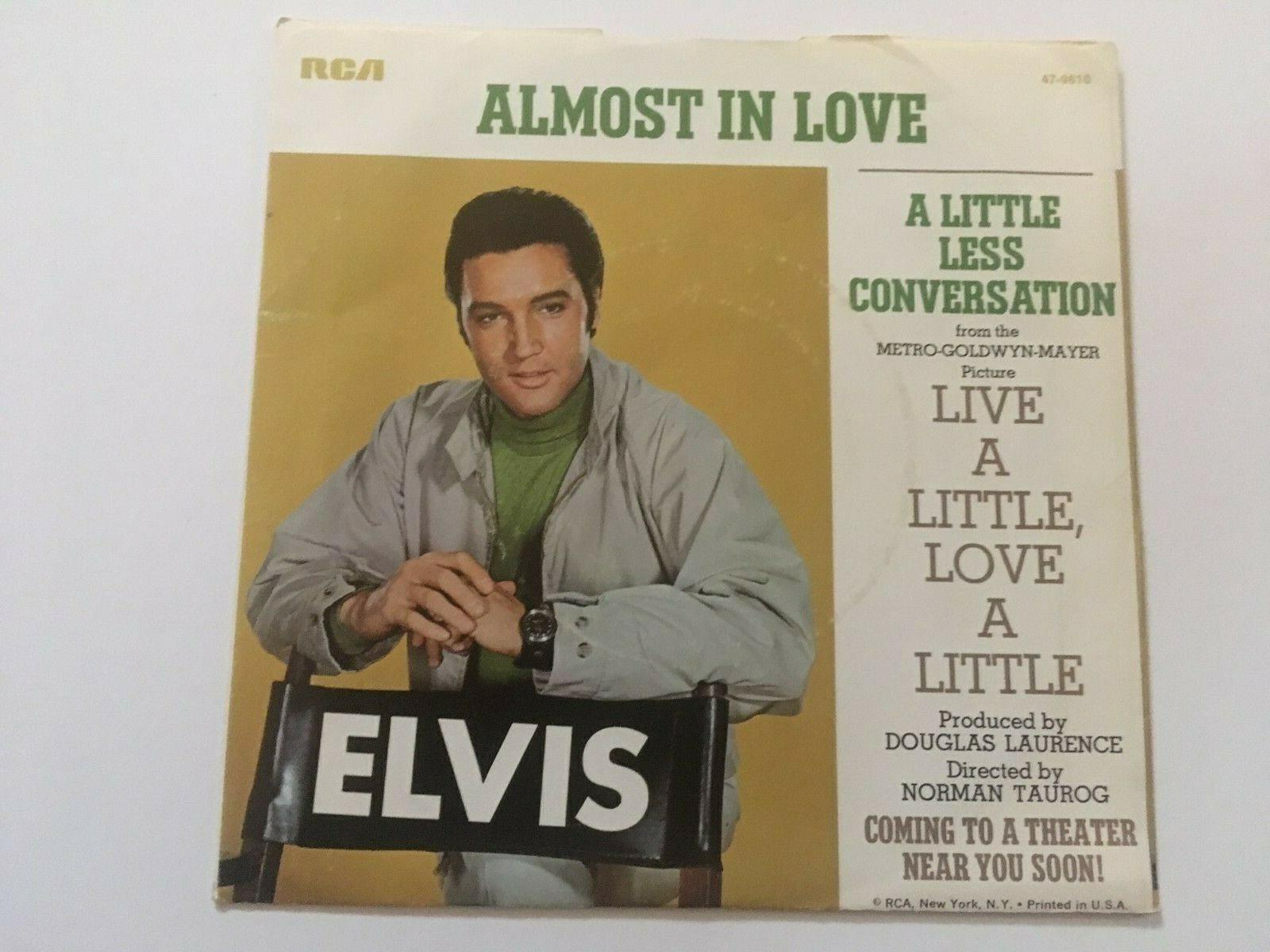 popsike.com - 1968 ELVIS PRESLEY Almost In Love/ A Little Less Conversation 45 - auction details