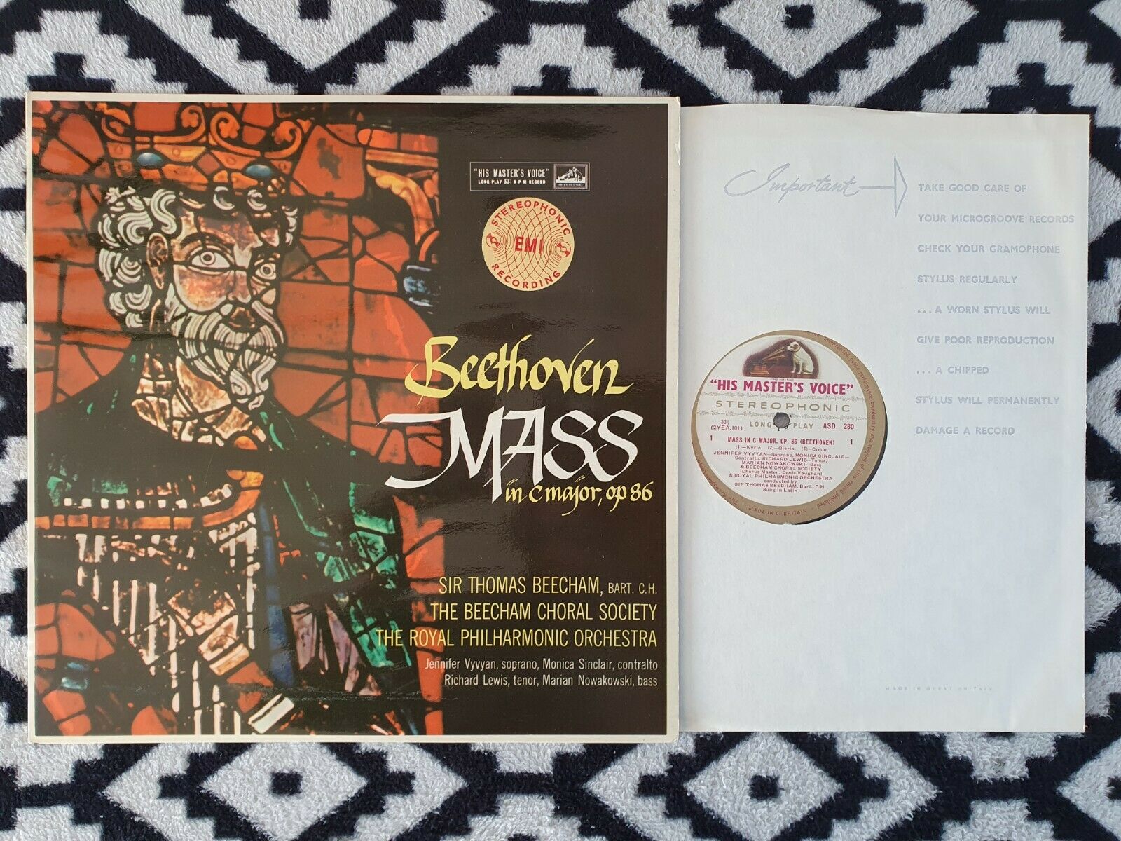 popsike.com - HMV ASD 280 ED1 W/G - Beethoven Mass - Vyvyan - Sinclair ...