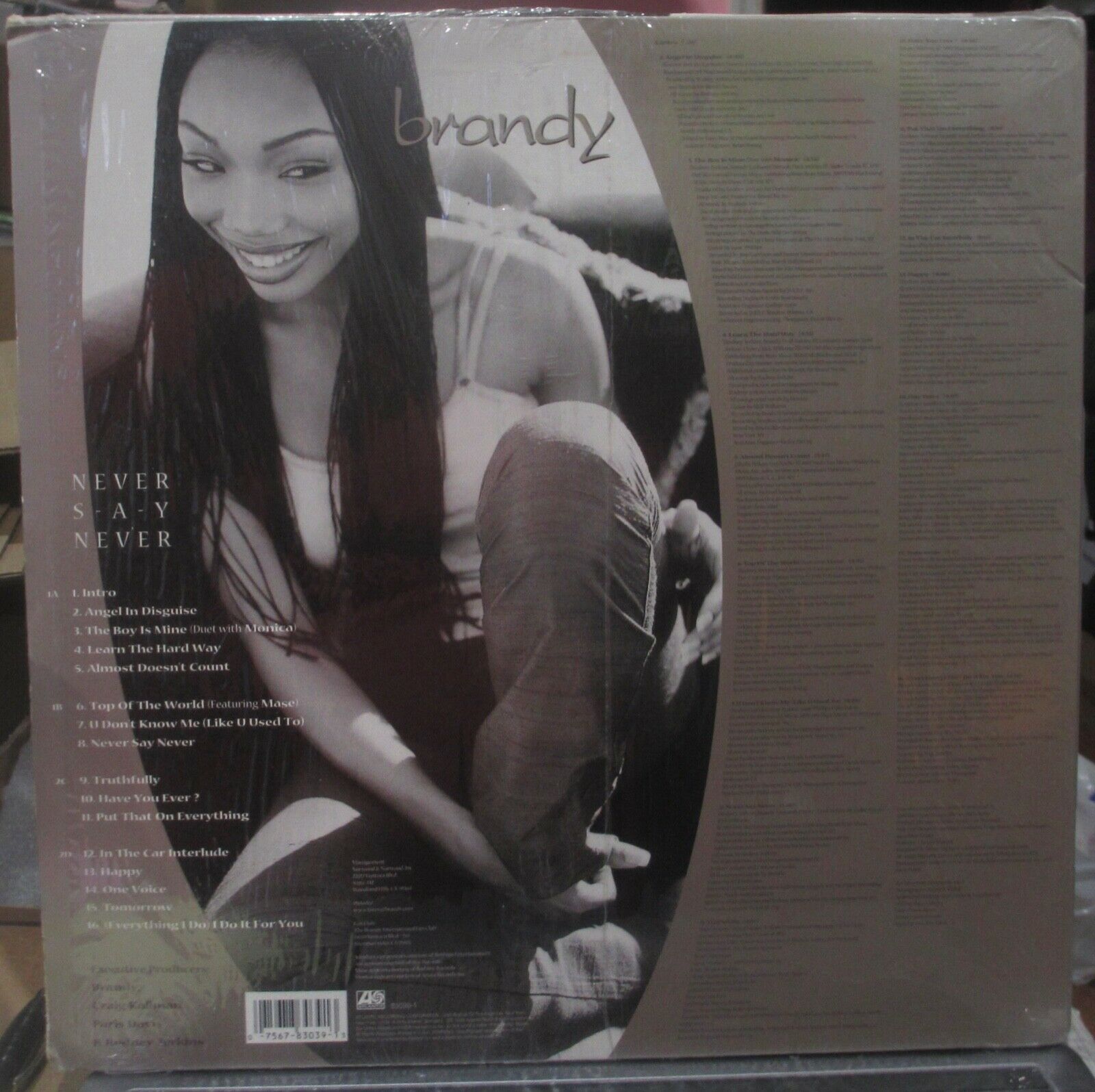 popsike.com - BRANDY Never Say Never 2x LP VINYL 1998 US - auction details
