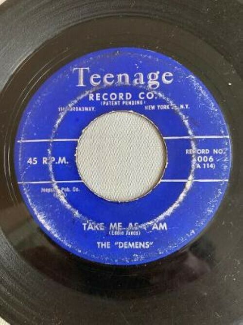 popsike.com - WOP 45 DEMONS TEENAGE 1006 TAKE ME AS I AM / YOU BROKE MY ...