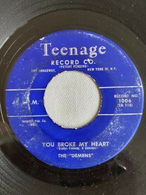 popsike.com - WOP 45 DEMONS TEENAGE 1006 TAKE ME AS I AM / YOU BROKE MY ...