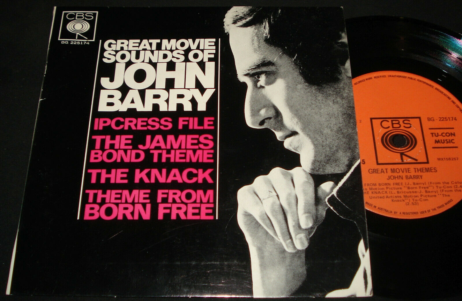 popsike.com - JOHN BARRY AUSSIE 1966 CBS EP James Bond Them Ipcress ...