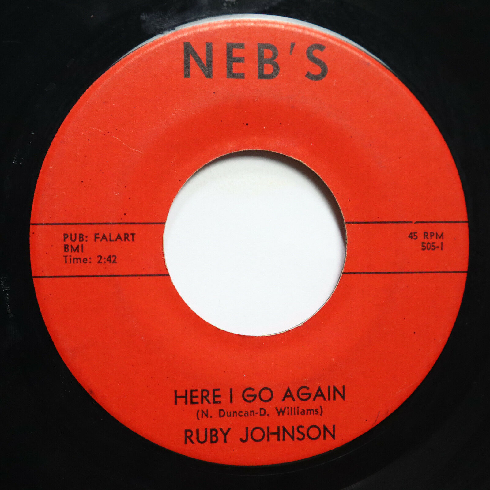 popsike.com - RUBY JOHNSON - HERE I GO AGAIN / JERK SHOUT - SOUL 45 ...