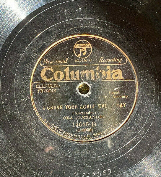 popsike.com - Columbia 14646D Ora Alexander UGLY MAN BLUES 1932 Blues ...