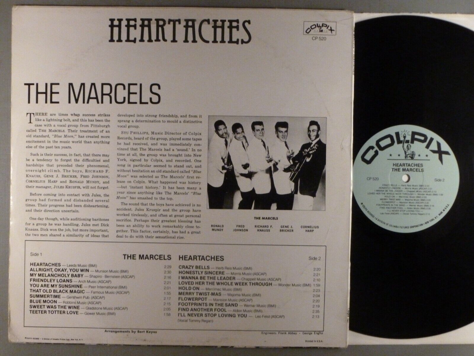 popsike.com - The Marcels Heartaches Doo-Wop - auction details