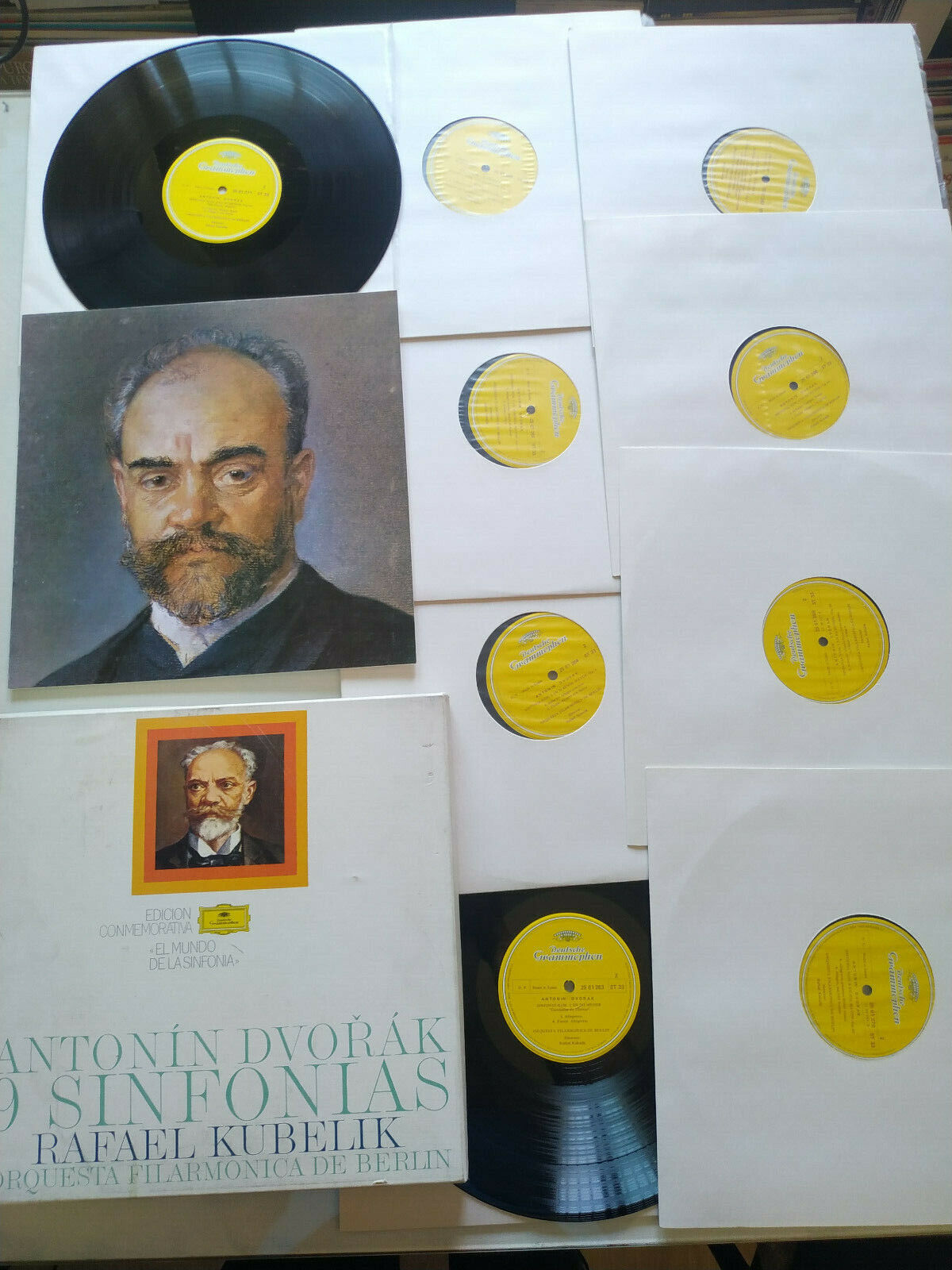 popsike.com - 1973 Dvorak 9 Symphonies Kubelik Box 9 x LP + 12 ...
