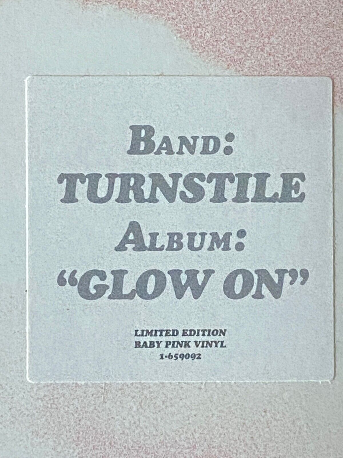 popsike.com - TURNSTILE Glow On Vinyl 2021 First Pressing BABY PINK ...