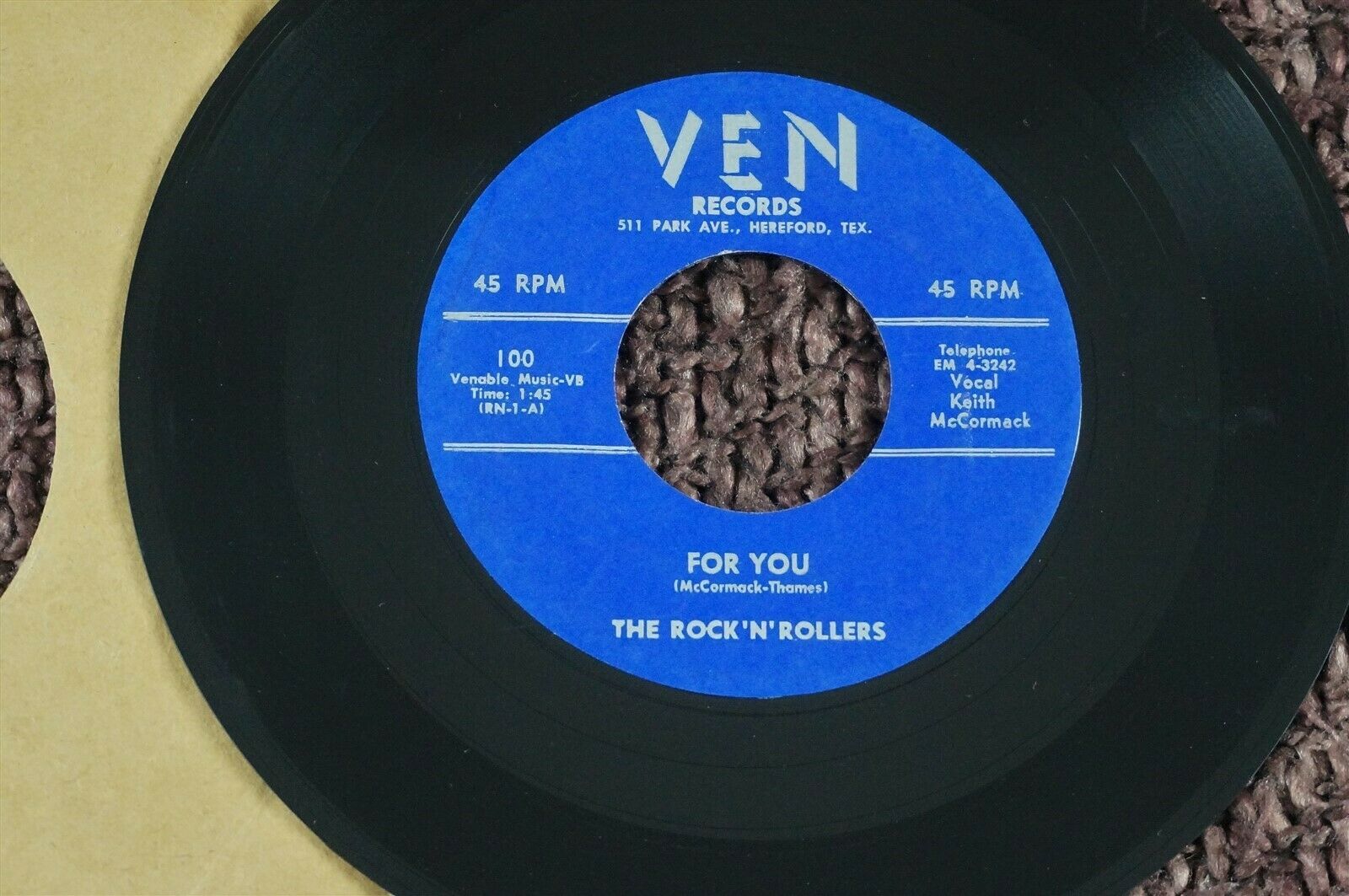popsike.com - The Rock 'N' Rollers: For You (Ven 100 USA Original 7 ...