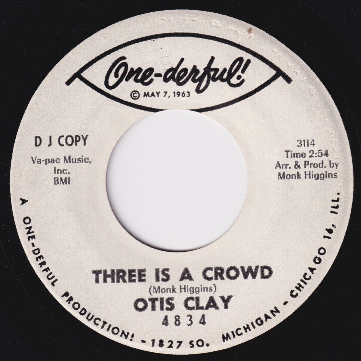 popsike.com - OTIS CLAY Three Is A Crowd RARE M- US promo 45 SCORCHING ...