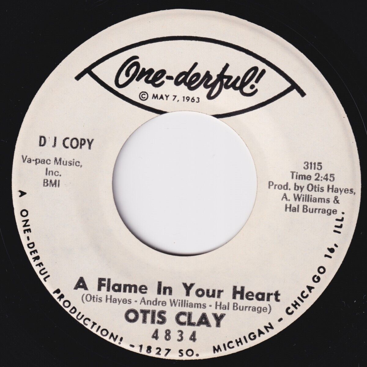 popsike.com - OTIS CLAY Three Is A Crowd RARE M- US promo 45 SCORCHING ...