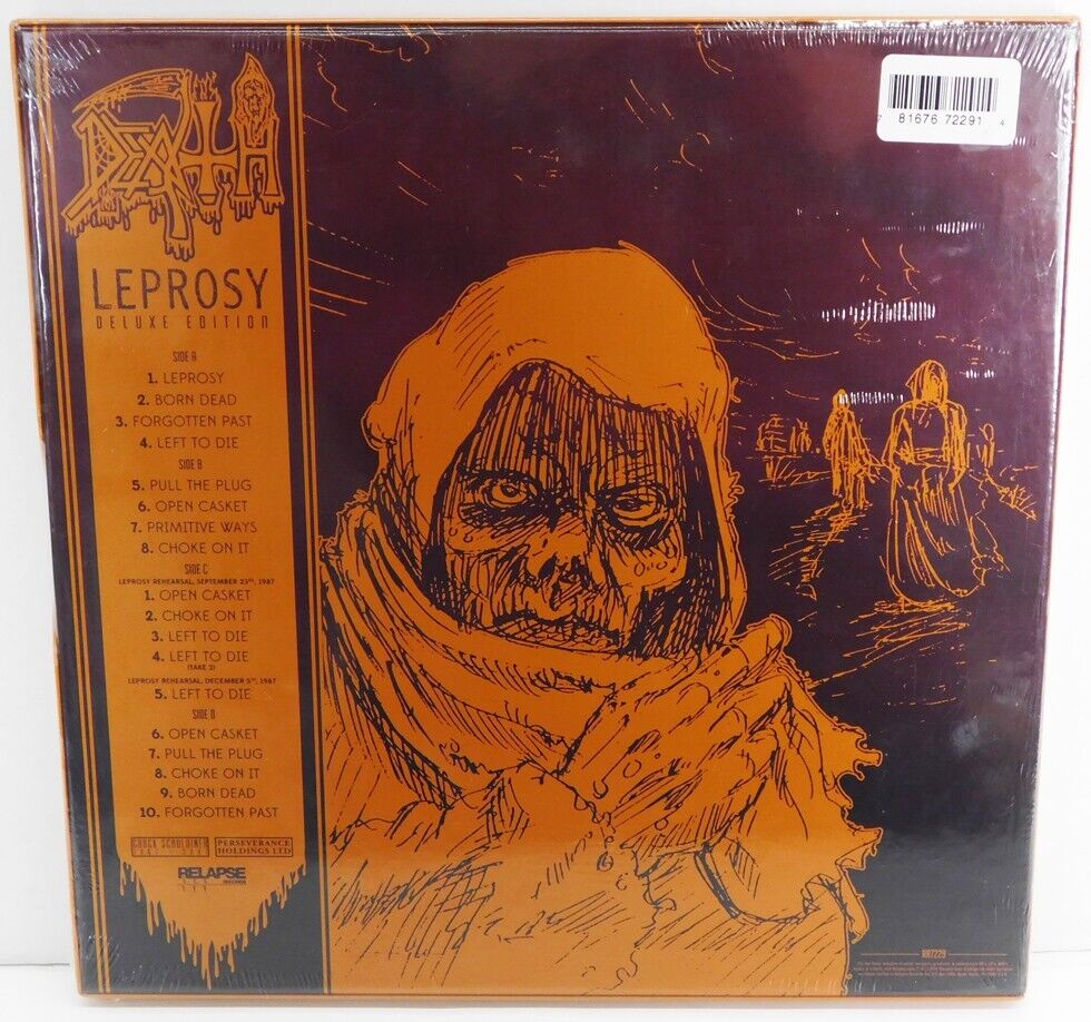 popsike.com - Death - Leprosy Limited Edition Deluxe Boxset Vinyl Pink ...