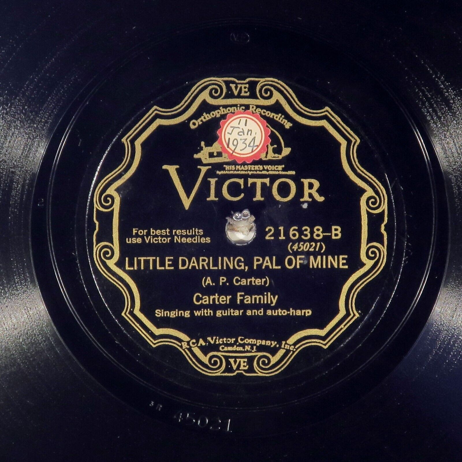 popsike.com - 78 RPM -- The Carter Family, Victor 21638, EE+ Country ...