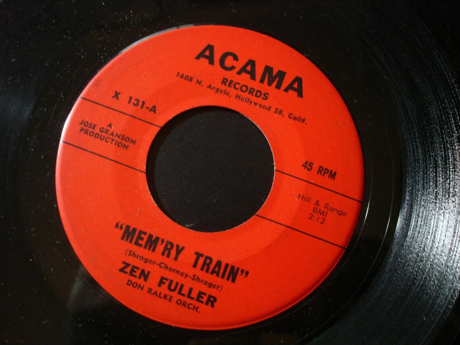 popsike.com - ZEN FULLER MEM'RY TRAIN 45 RECORD LITTLE SISTER - auction ...