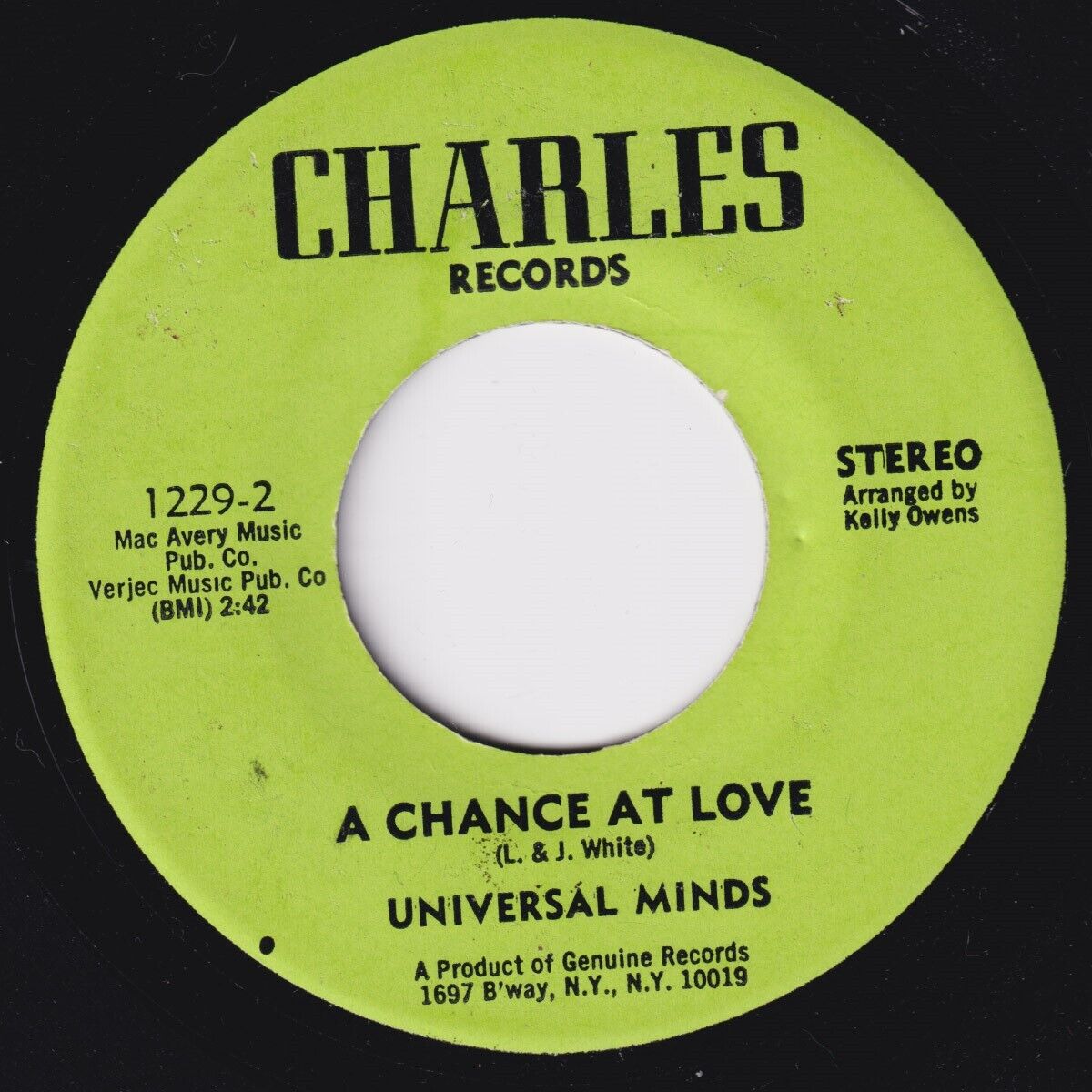 popsike.com - UNIVERSAL MINDS A Chance At Love RARE crossover 45 sweet ...