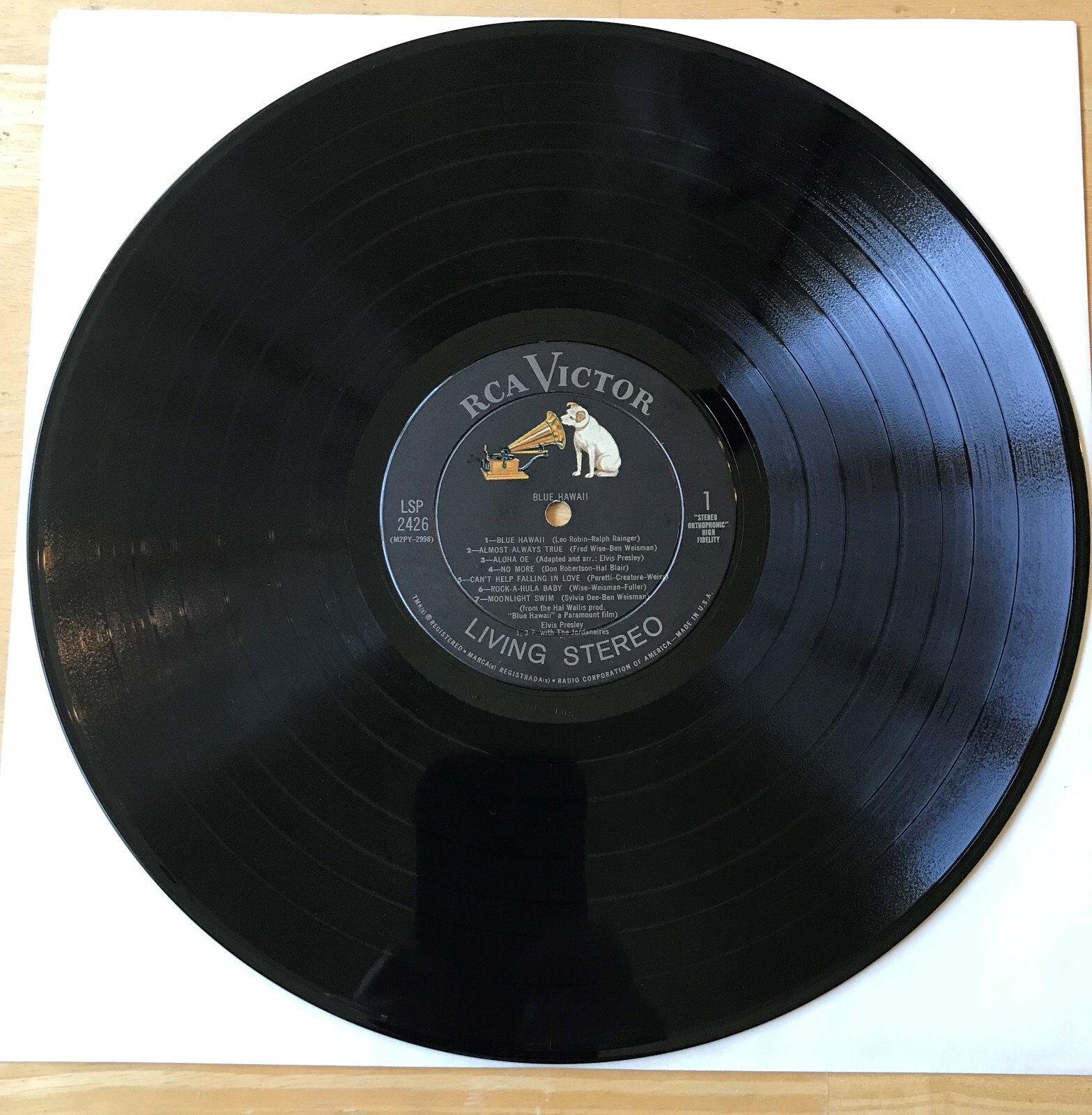 popsike.com - Elvis Presley LP, Blue Hawaii, RCA # LSP-2426, LIVING ...