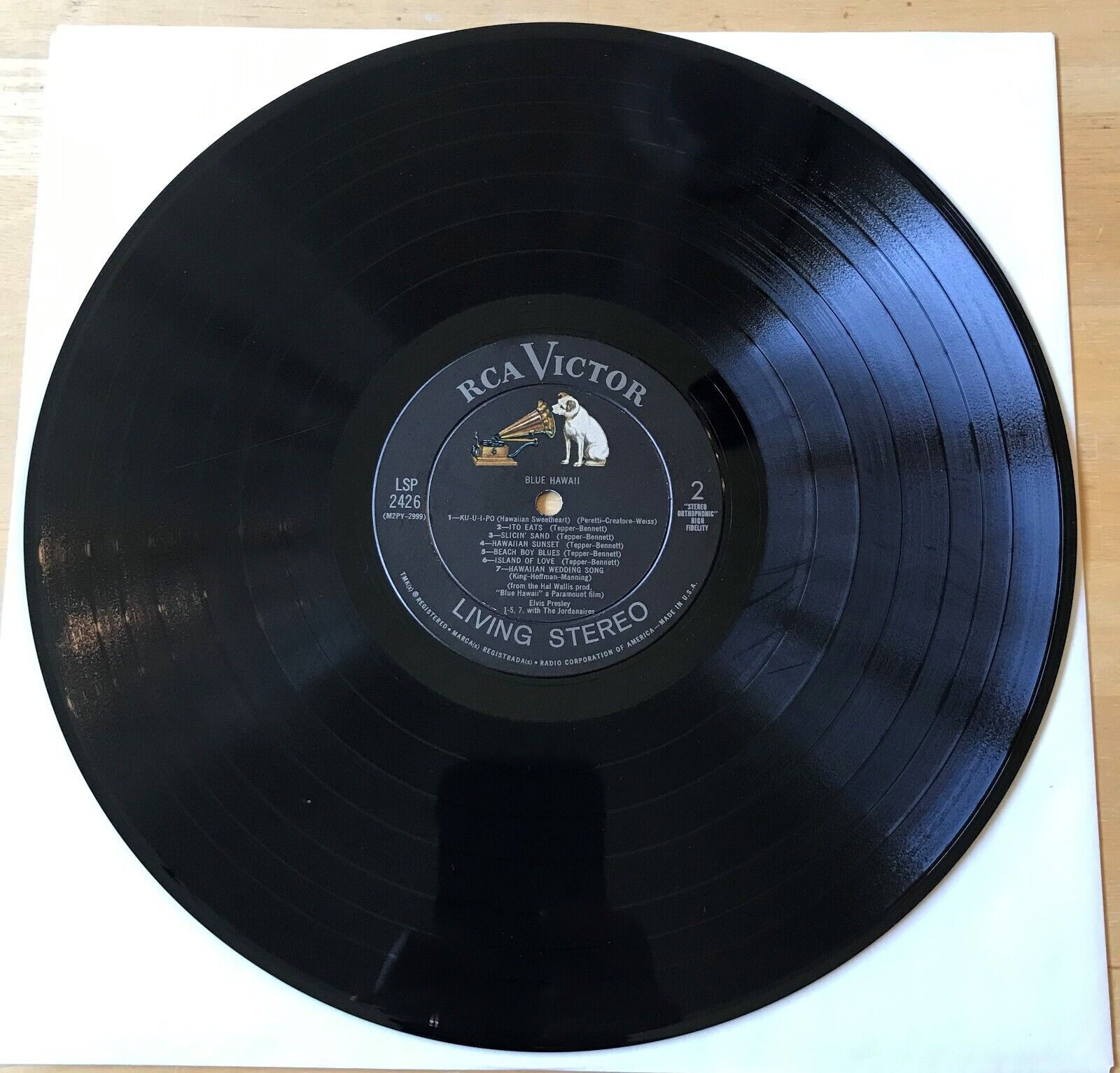 popsike.com - Elvis Presley LP, Blue Hawaii, RCA # LSP-2426, LIVING ...